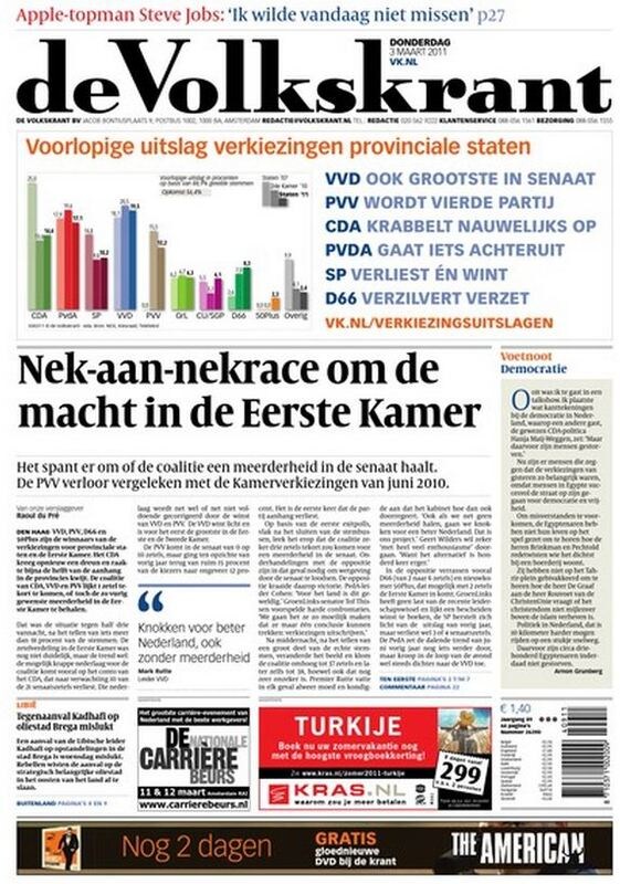 Gratis online krant vanwege late bezorging | de Volkskrant