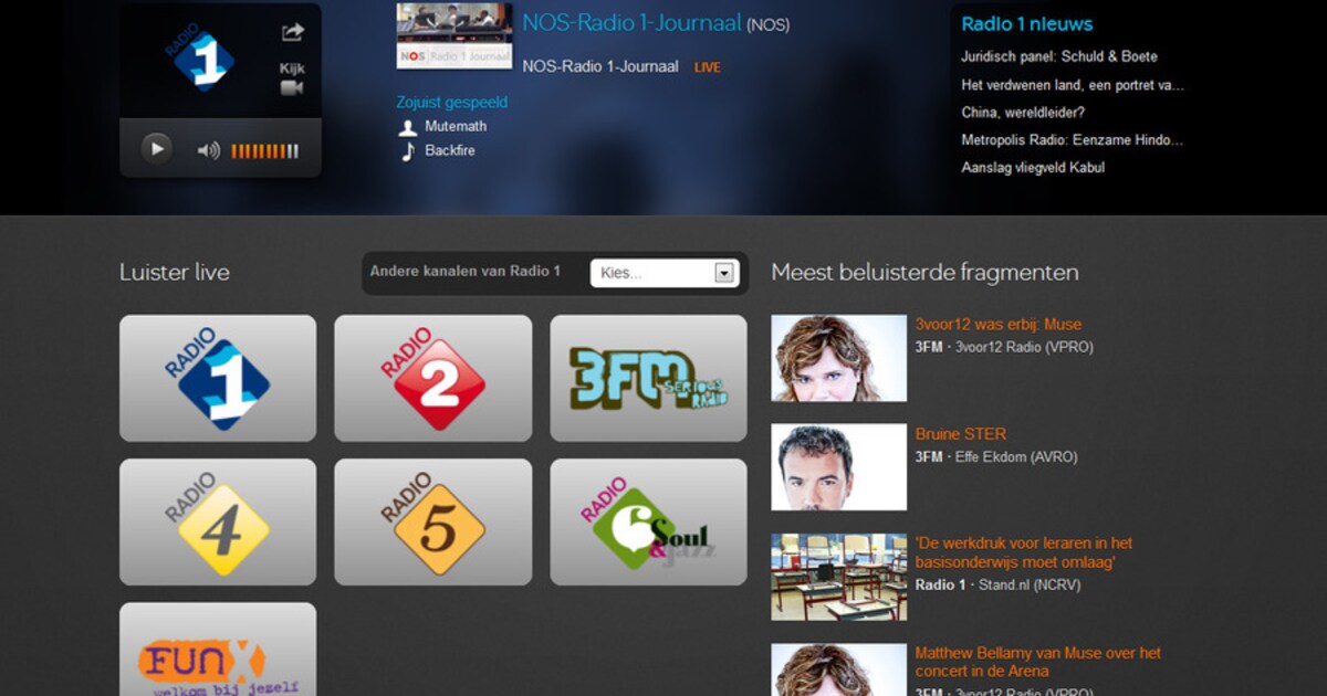 NPO.nl laat ons vast wennen aan NPO 1, NPO 2, etcetera | de Volkskrant