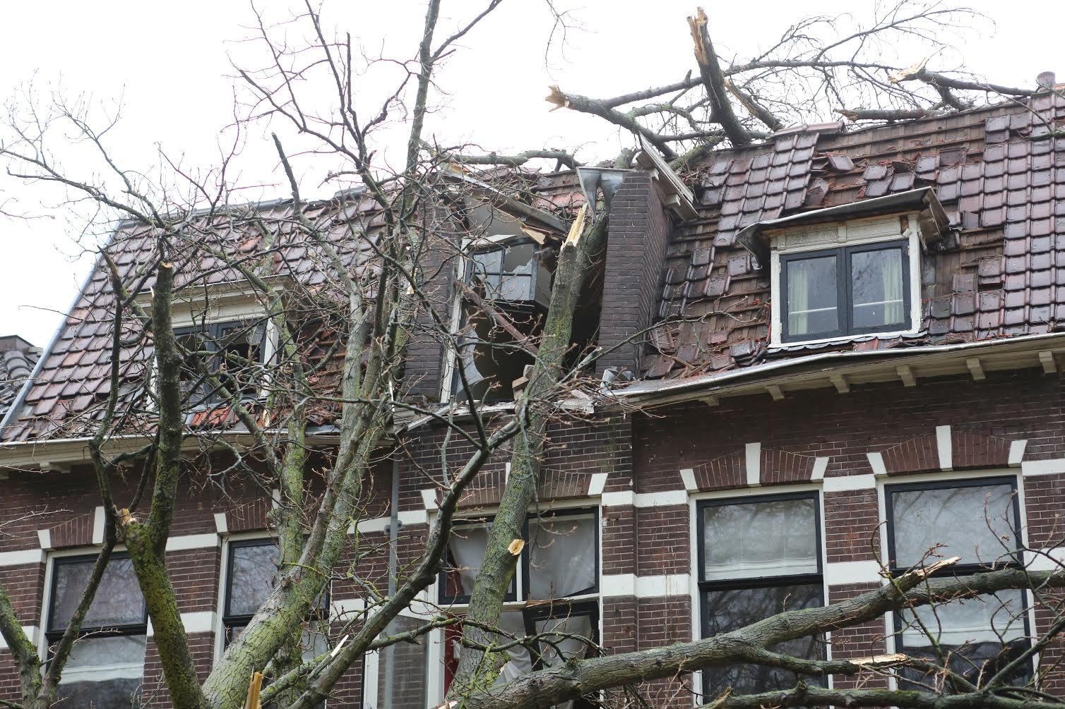 Eerste najaarsstorm: zware windstoten en veel overlast | de Volkskrant