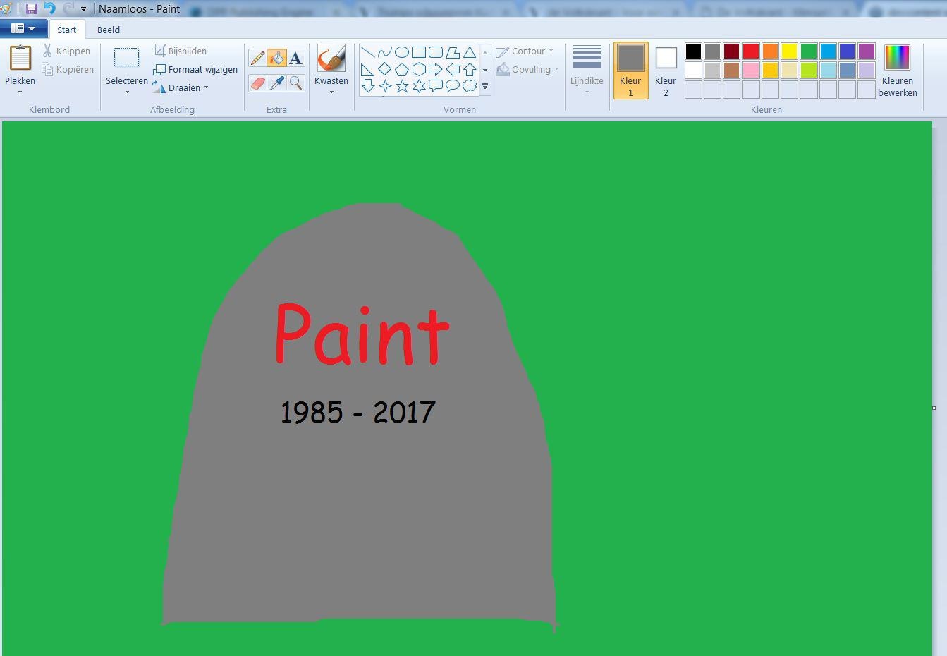 Na 32 jaar dreigt het doek te vallen voor iconisch tekenprogramma Paint ...