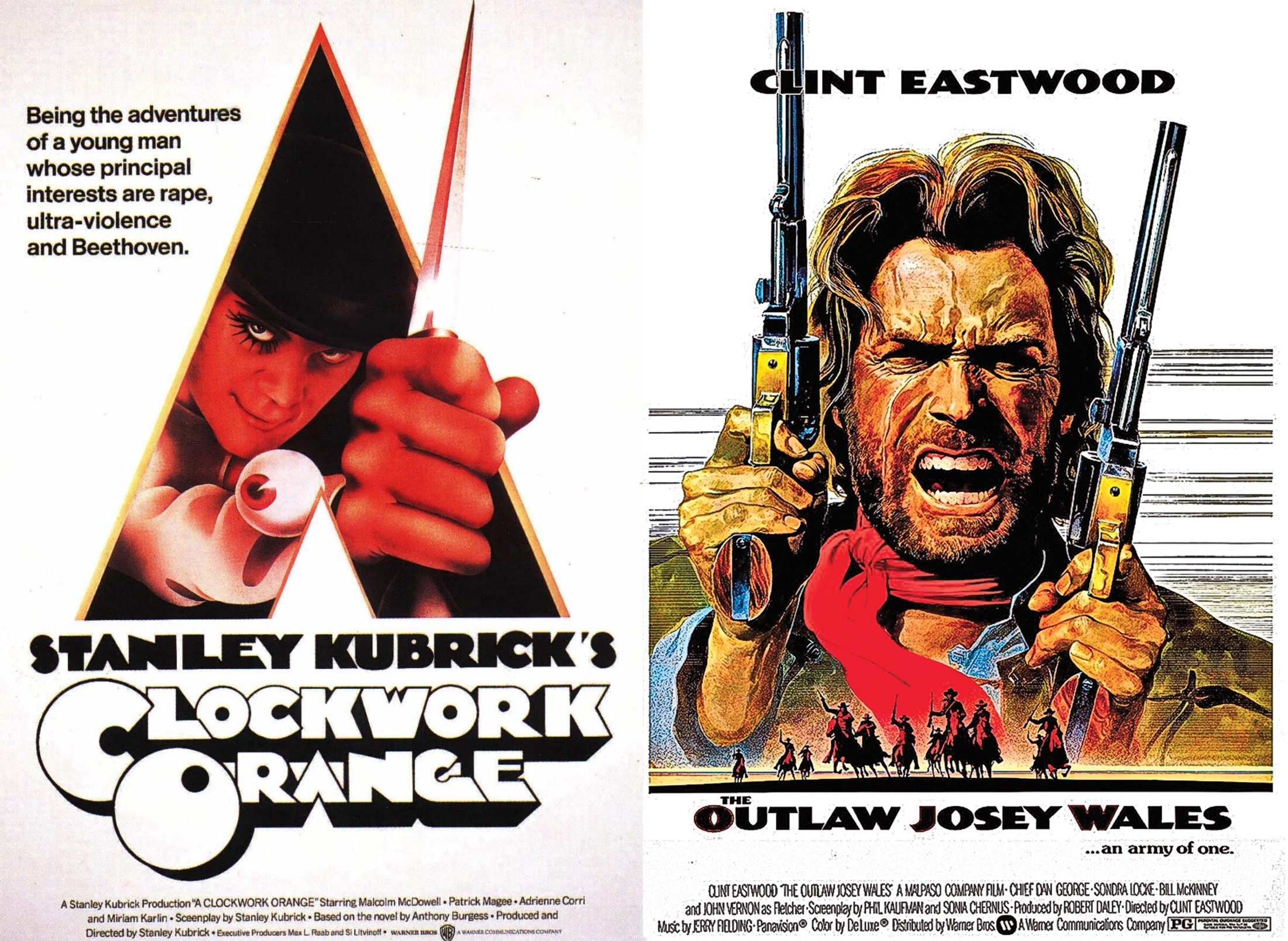 Denkt u aan A Clockwork Orange, dan ziet u de iconische filmposter van ...