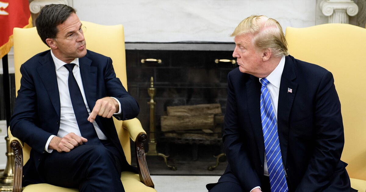 Ruttes ‘no’ gaat de wereld over: ‘Hij zegt het Trump recht in zijn ...