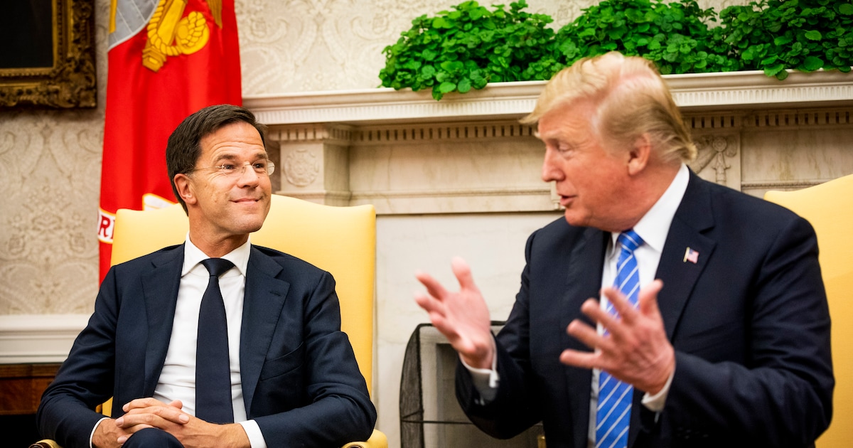 Rutte zegt tegen Trump iets dat de president niet vaak hoort in het ...