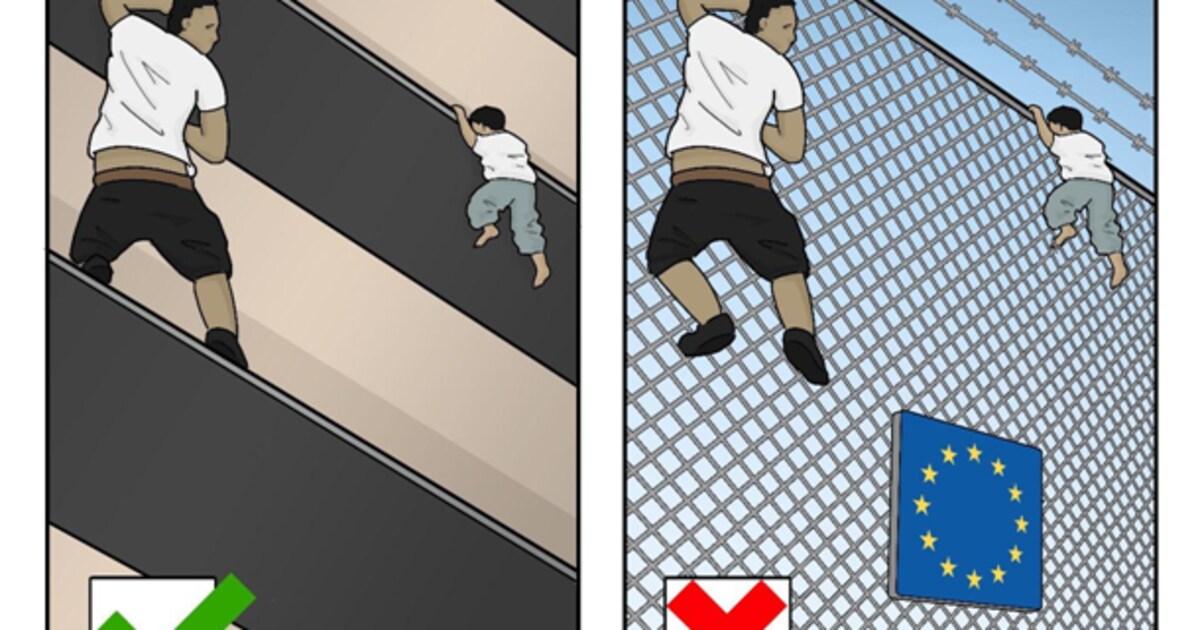 Inktspotprijs gaat naar tekening klimmende migranten | de Volkskrant