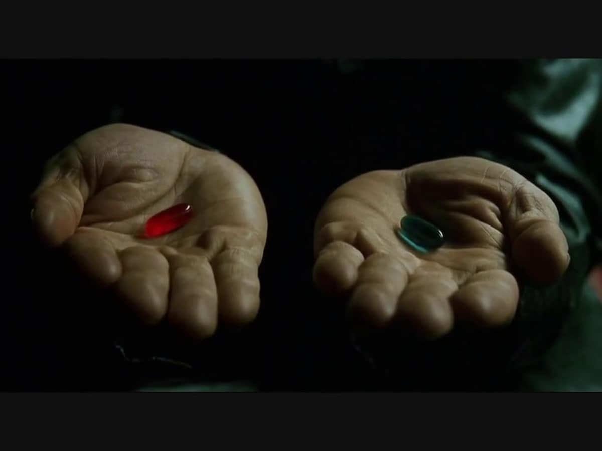 Morpheus Matrix Pil Durf Jij Die Rode Pil Te Nemen? Yggdrasil
