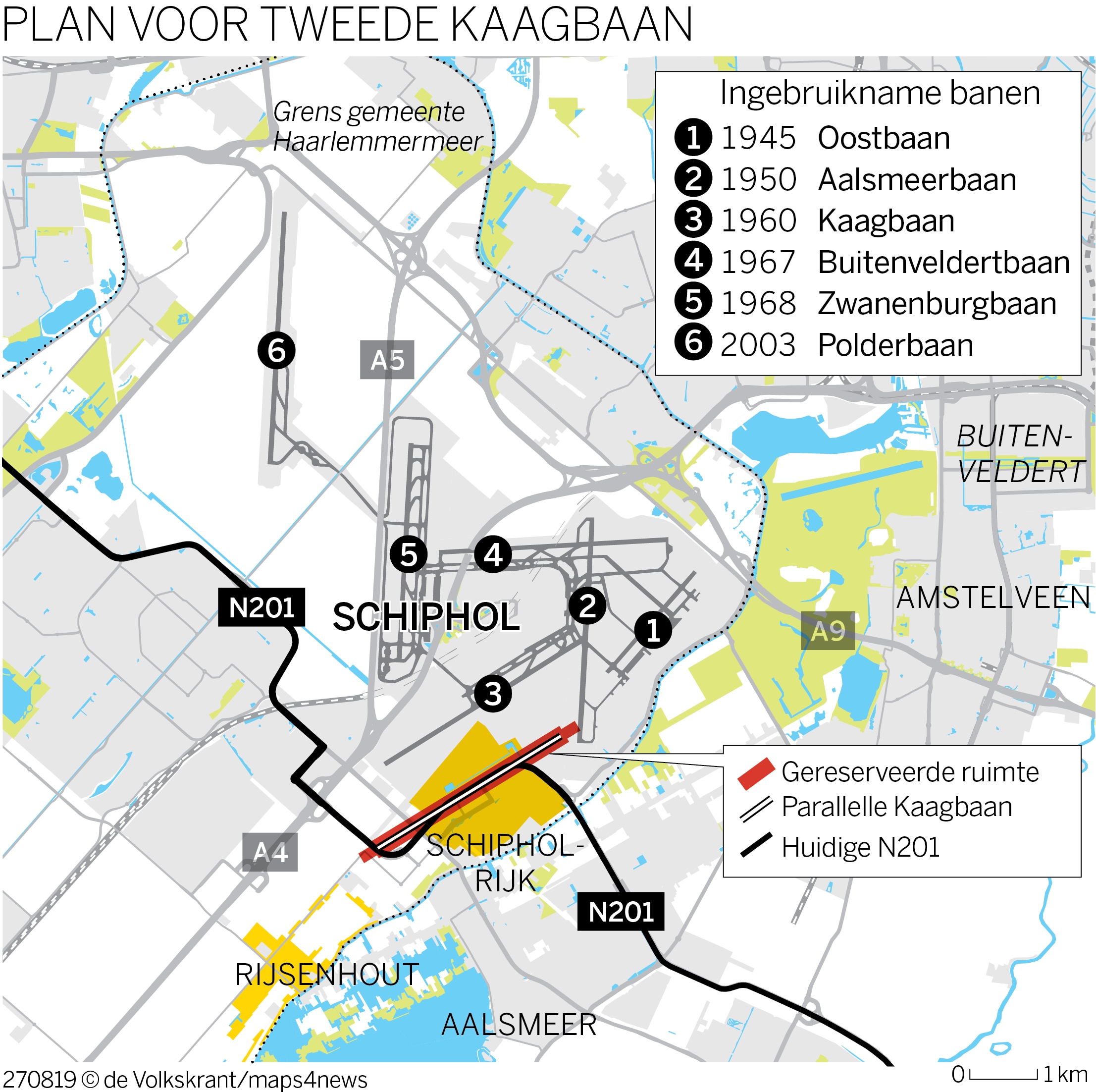 Regio is ‘dreiging’ aanleg Tweede Kaagbaan Schiphol zat en wil nog dit ...