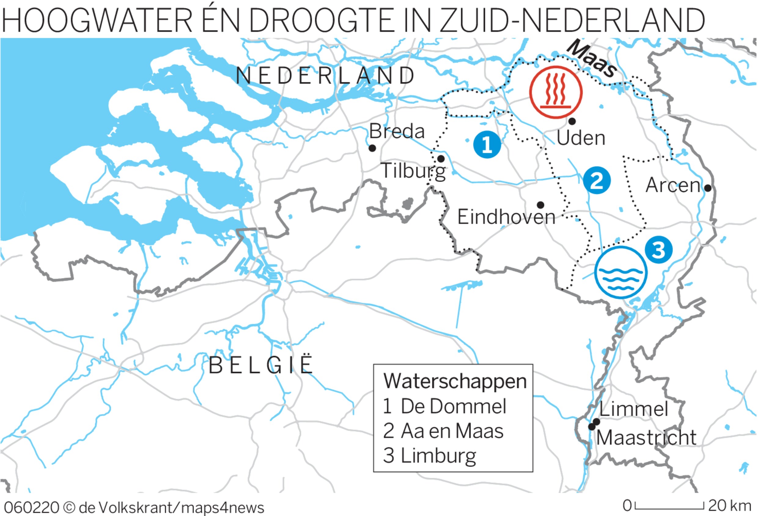 Waterschappen strijden tegen hoogwater én droogte | de Volkskrant