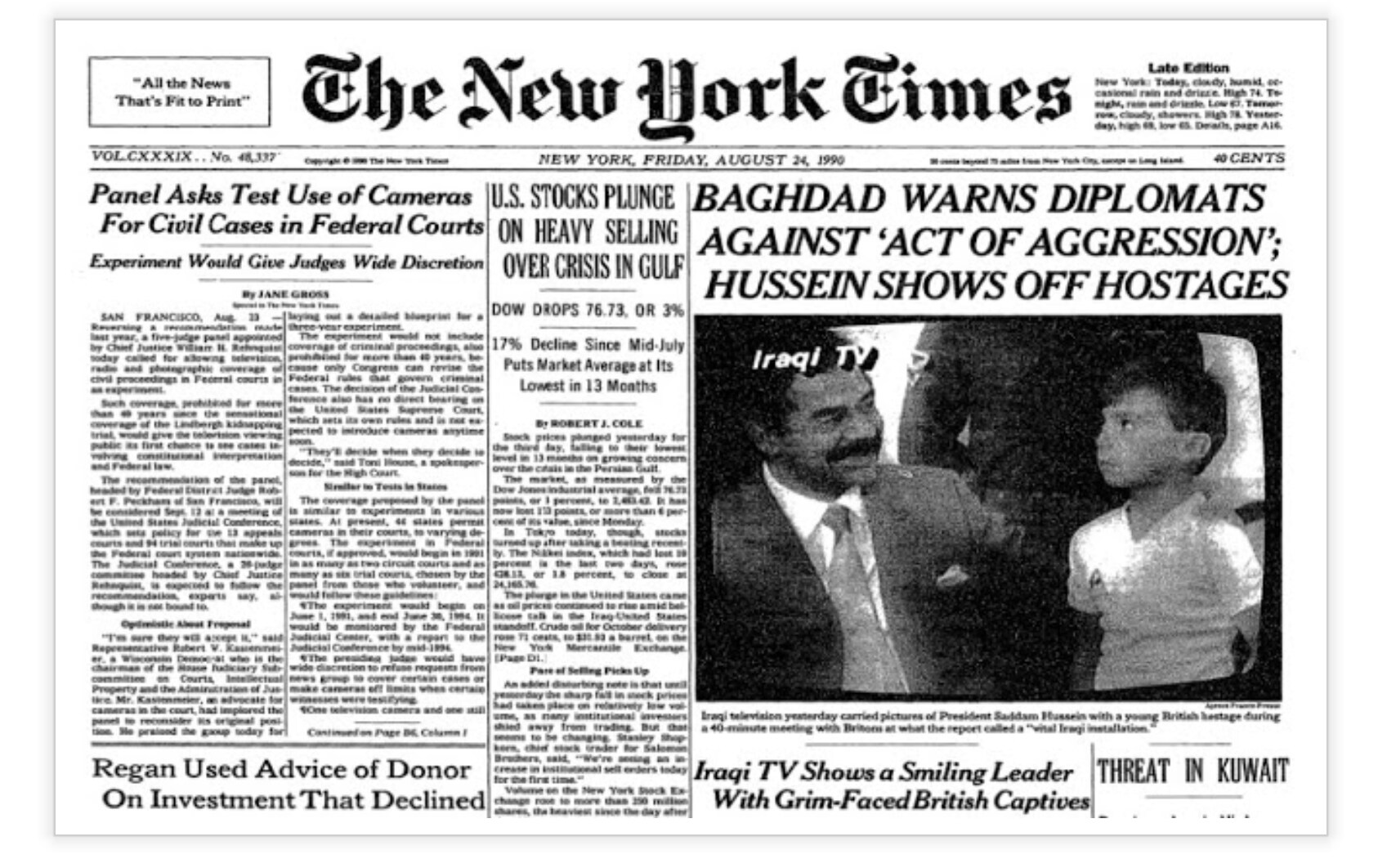 ‘Saddam Hoessein ging met zijn hand door mijn haar en probeerde me op ...