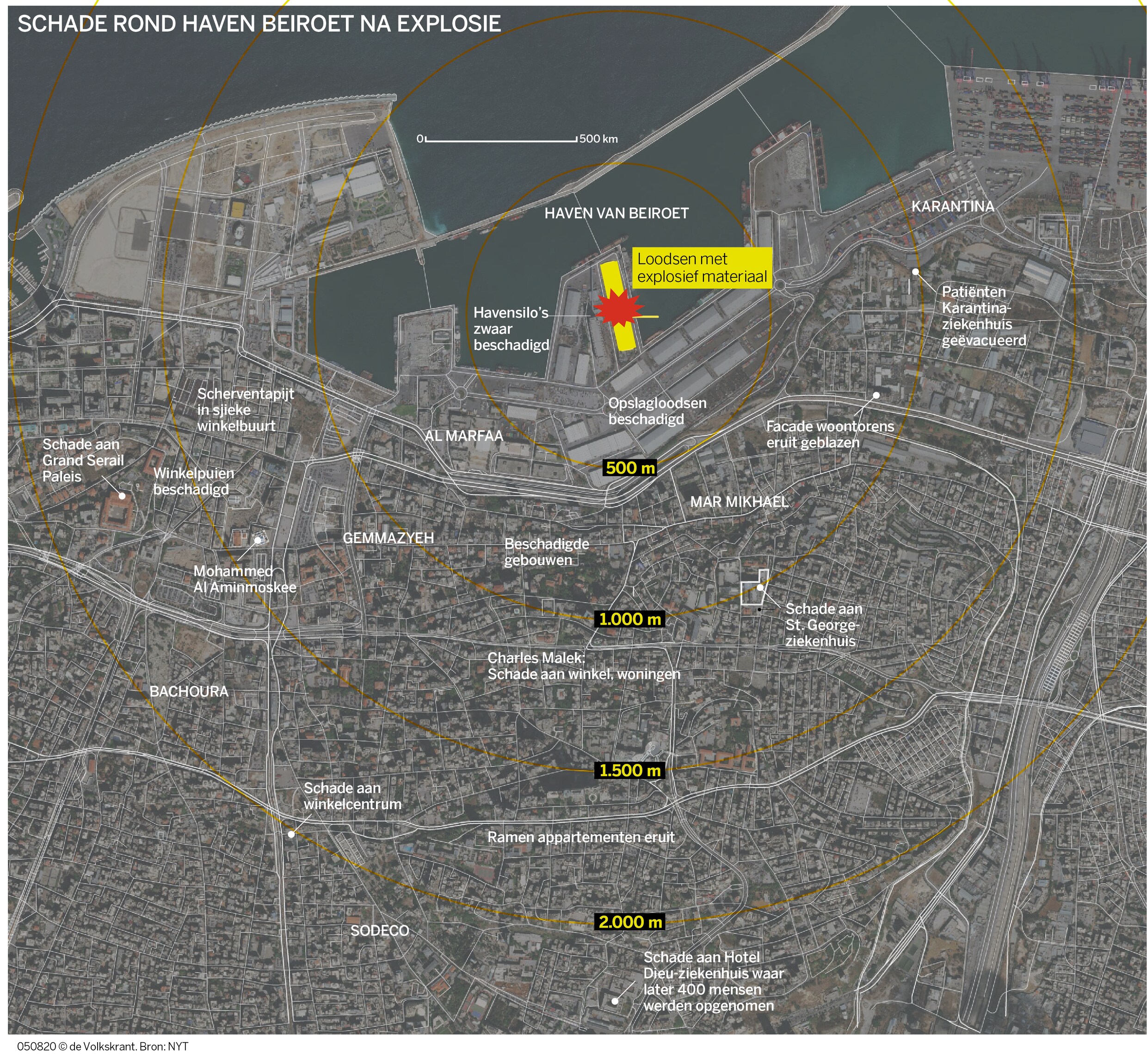 Ooggetuigenverslag van explosie Beiroet: ‘De klap die volgt, bezorgt ...