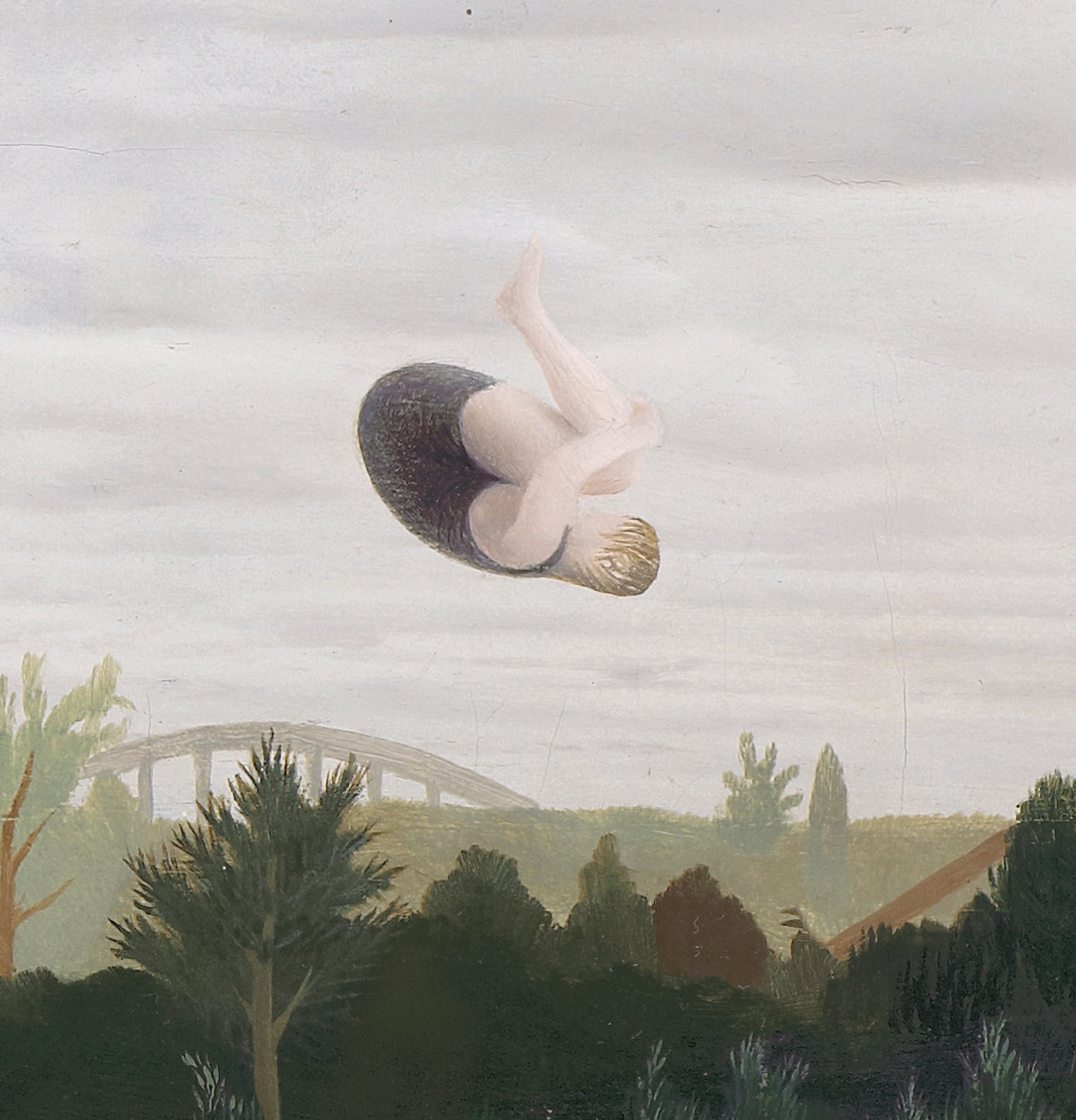 Hier hangt een zwemmer voor eeuwig dat lekkere duikelgevoel uit te ...