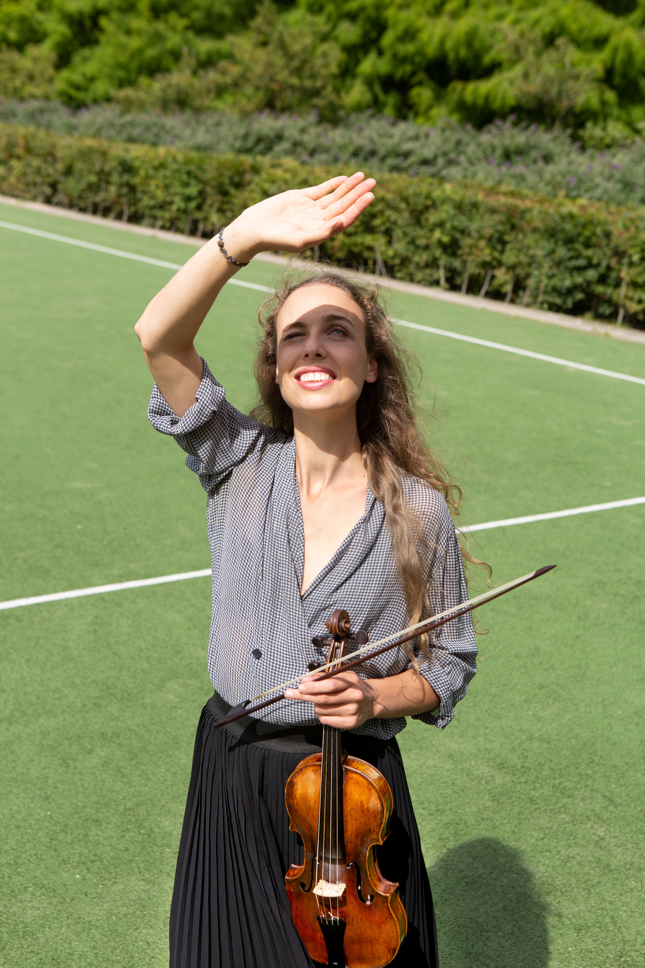 Barokviolist Eva Saladin laat zich inspireren door haar toehoorders ...
