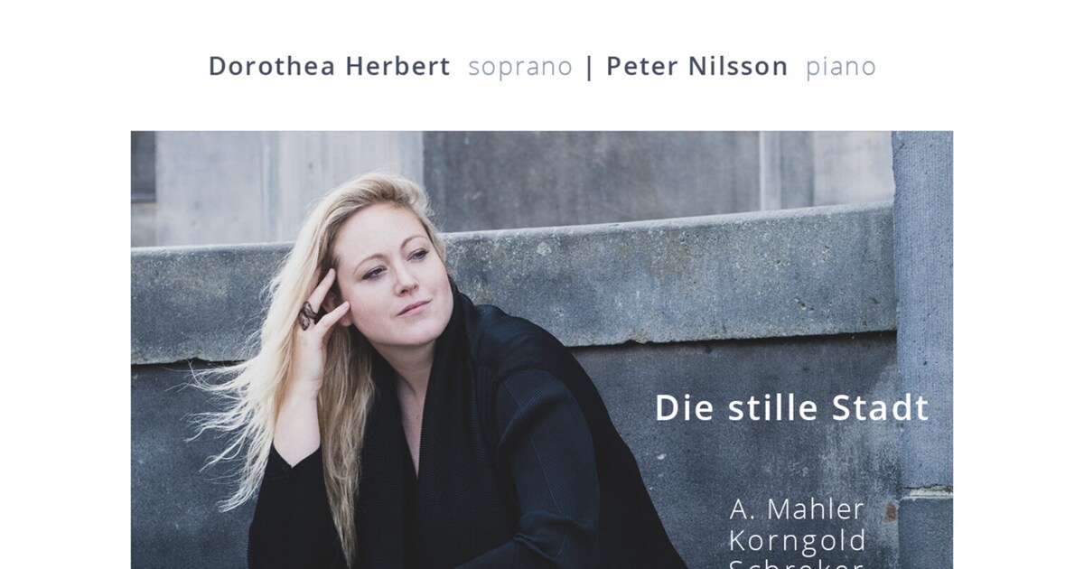 Sopraan Dorothea Herbert en pianist Peter Nilsson vinden in Die stille ...