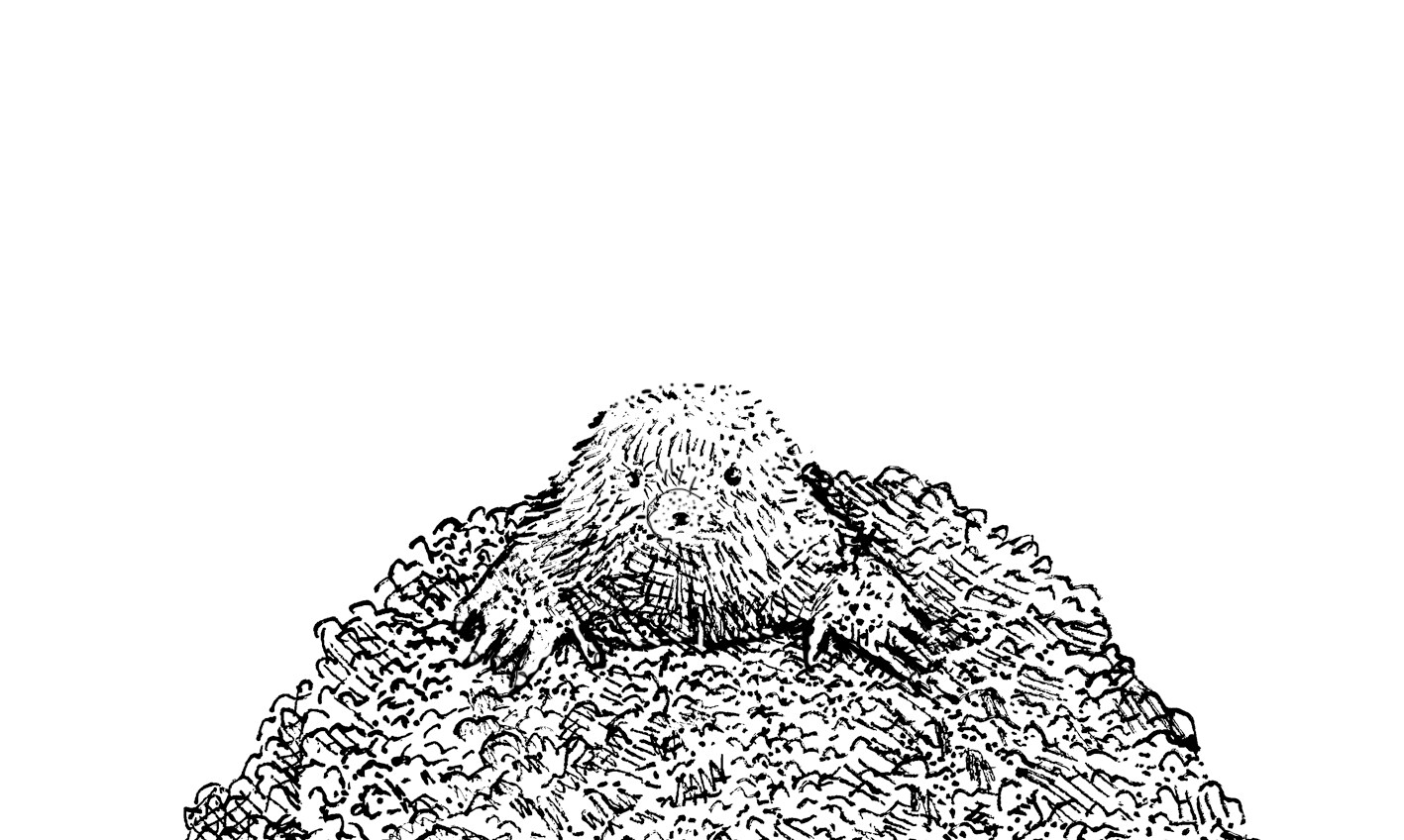 Ook voor tuinliefhebbers hebben de mol en zijn hopen soms voordelen ...