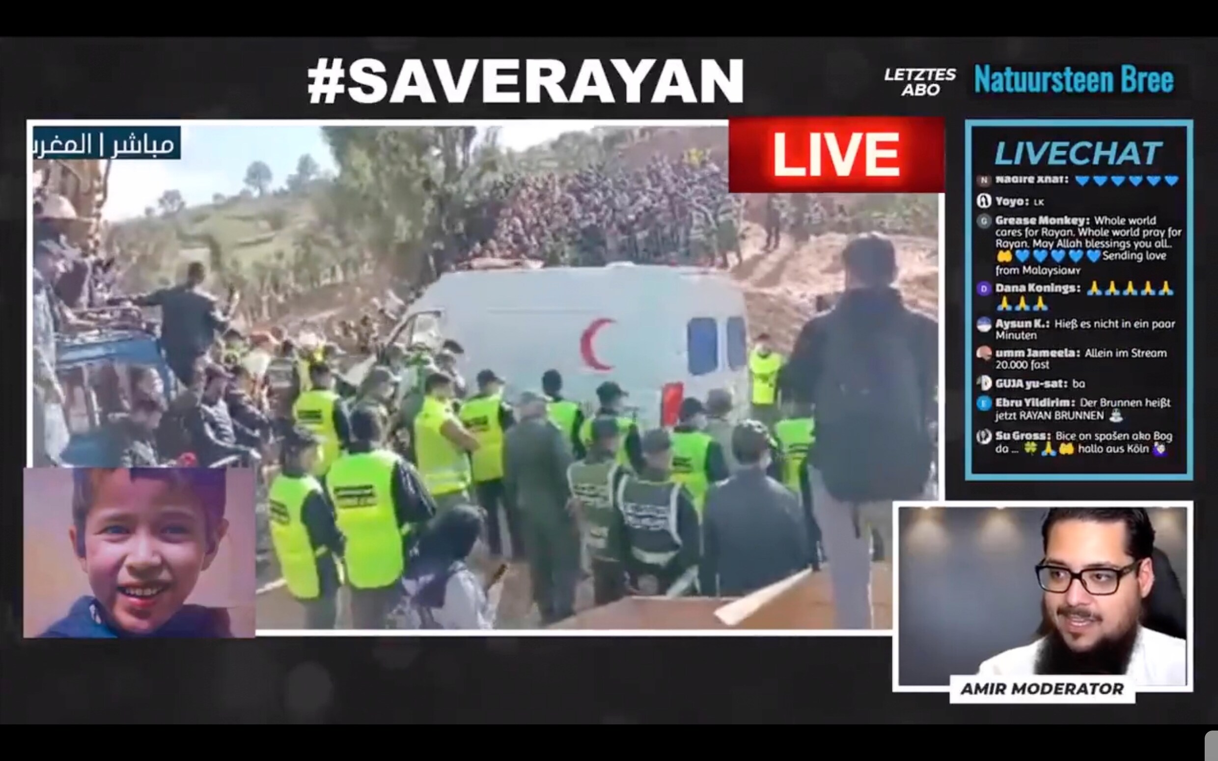 Bij wijze van bezwering keken we naar de livestreams over Rayan | de ...