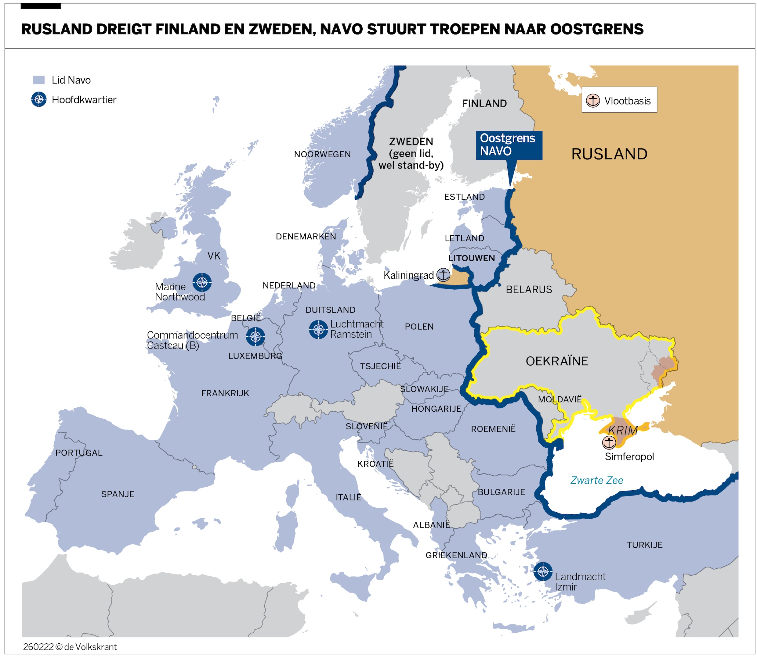 Navo stuurt meer versterkingen naar oostelijke lidstaten, Rusland ...