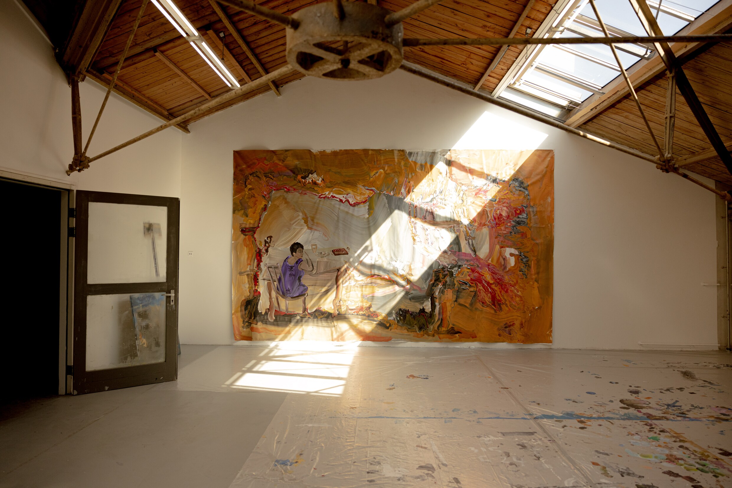 Opvallend veel planten in de open ateliers van de kunstenaars aan de ...