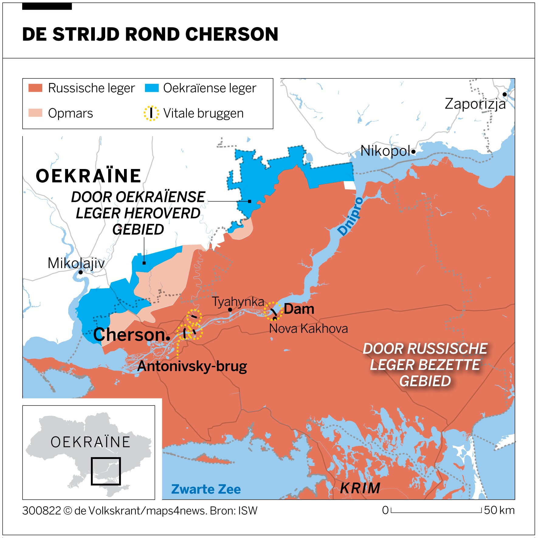 Oekraïne zet aanval in om bezet Cherson te heroveren en probeert door Russische linies te breken ...