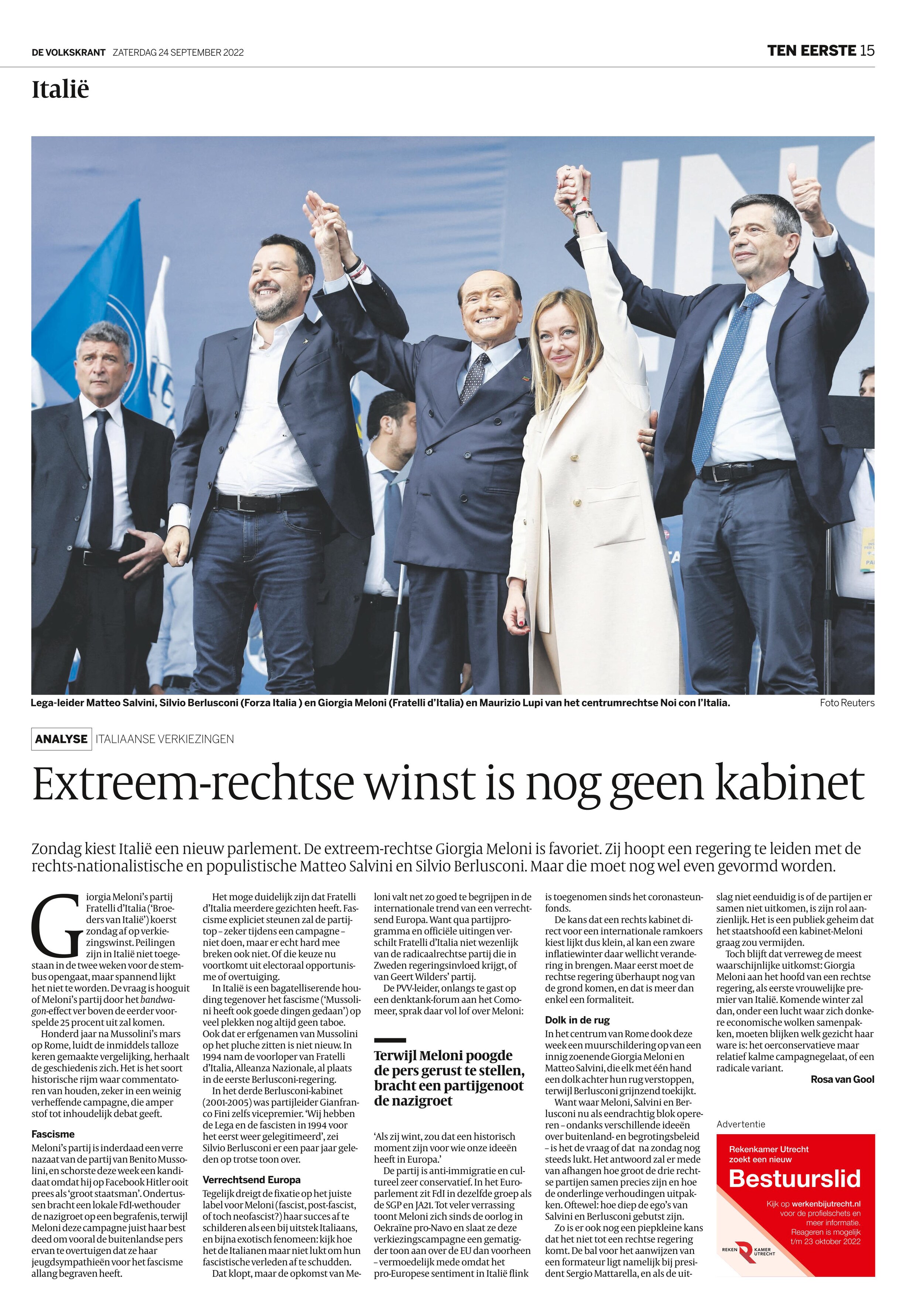 Lezersbrieven: Waarom zou alleen rechts ‘radicaal’ of ‘extreem’ zijn? | de Volkskrant