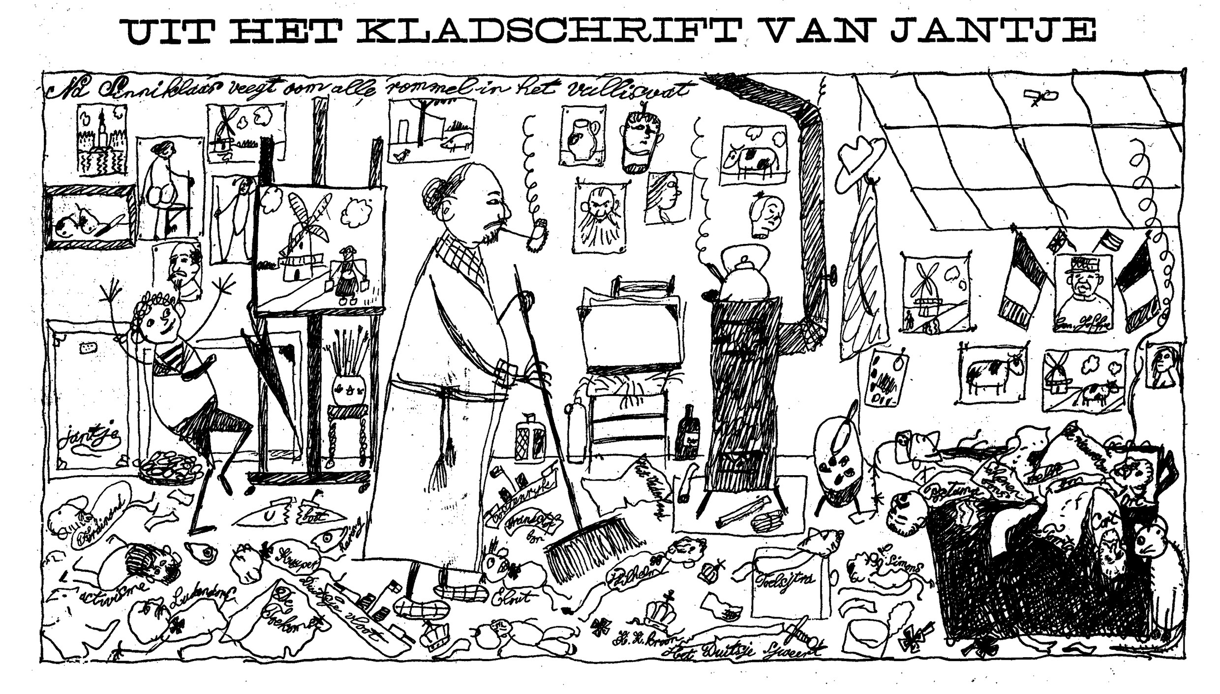 Eerherstel voor Felix Hess, de komische krabbelaar van ‘De wereld van ...