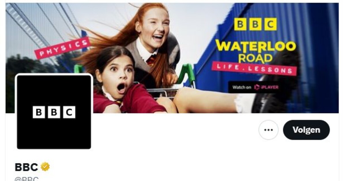 BBC maakt bezwaar bij Twitter vanwege label ‘door de overheid ...