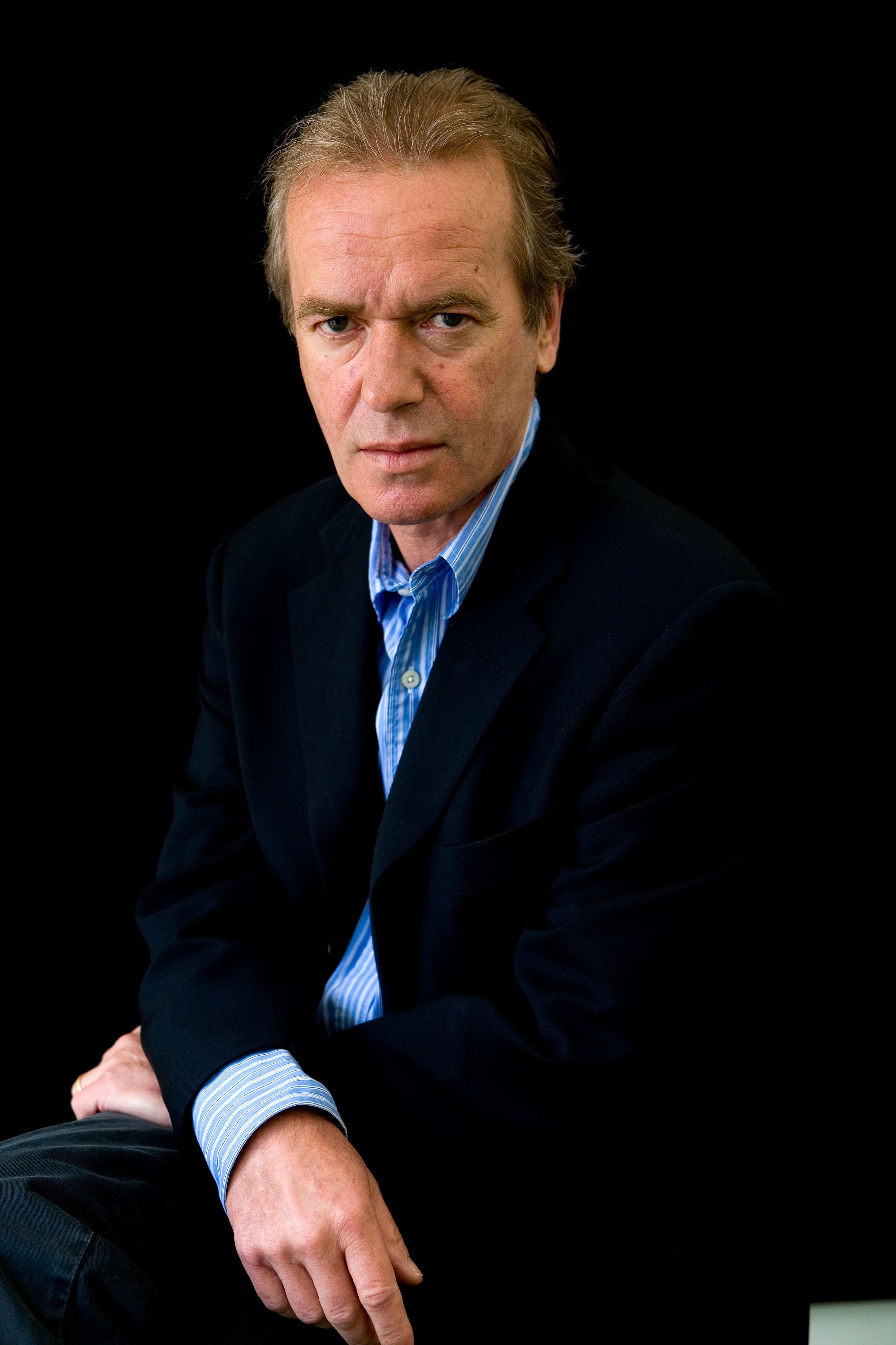 De controversiële schrijver Martin Amis was een geliefd onderwerp voor ...