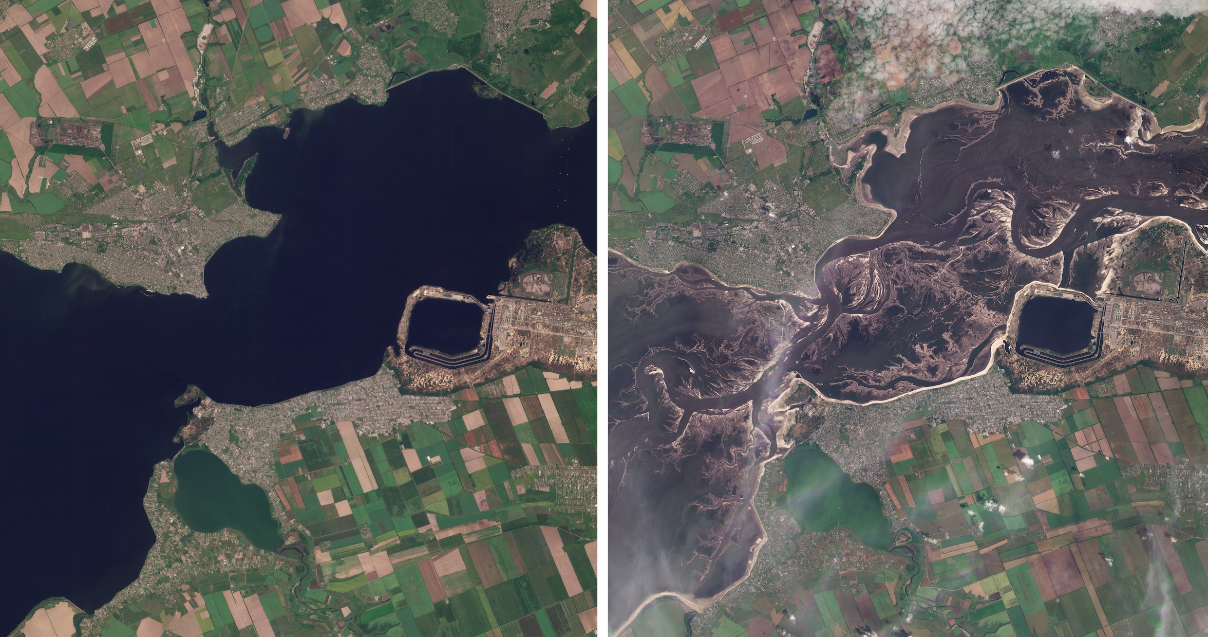 Het Kachovka-stuwmeer is nagenoeg leeg, kunnen de Oekraïense tanks nu ...