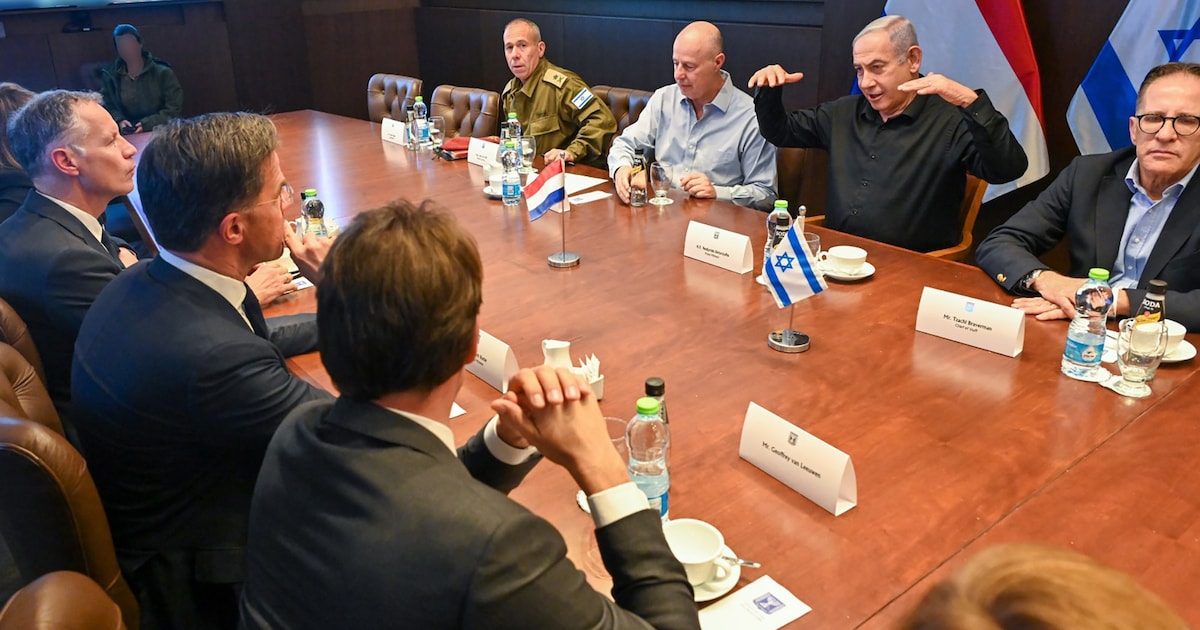 Rutte dringt in ‘goed, stevig’ gesprek met Netanyahu aan op beheersing ...