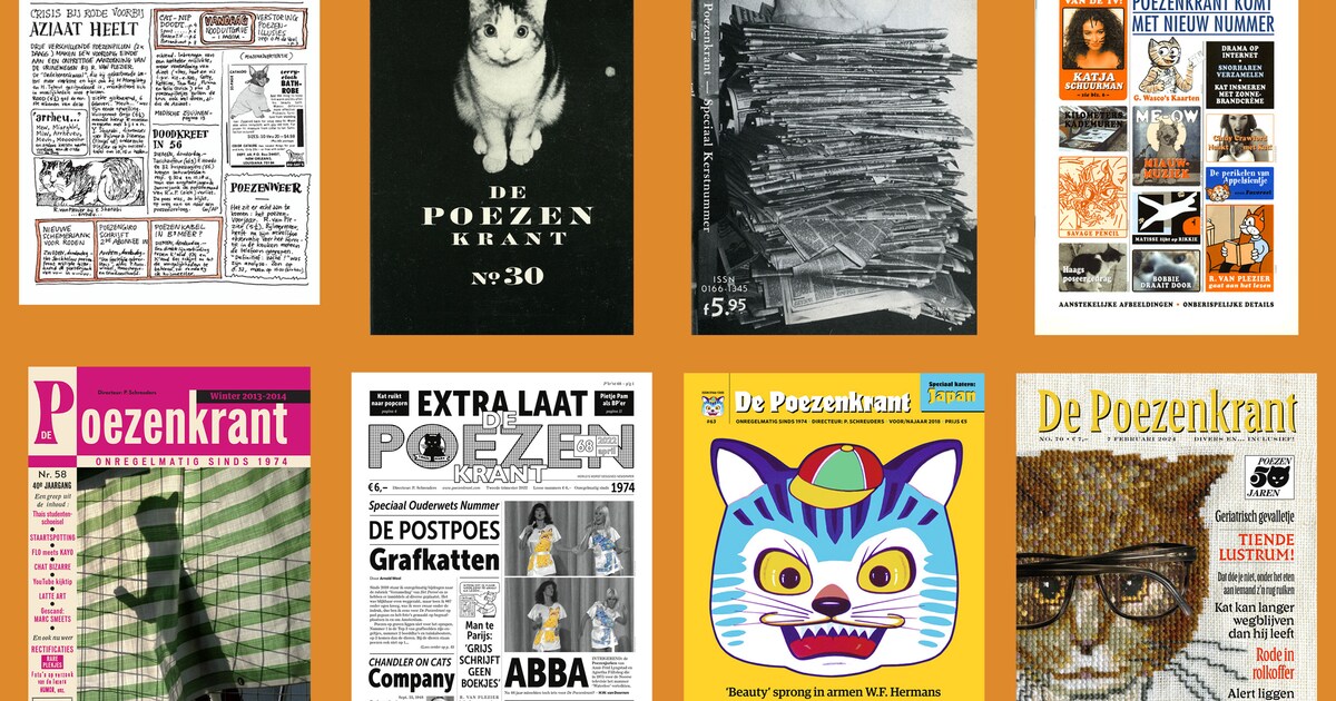 Absurdistisch cultblad en grafische speeltuin ‘De Poezenkrant’ stopt na ...