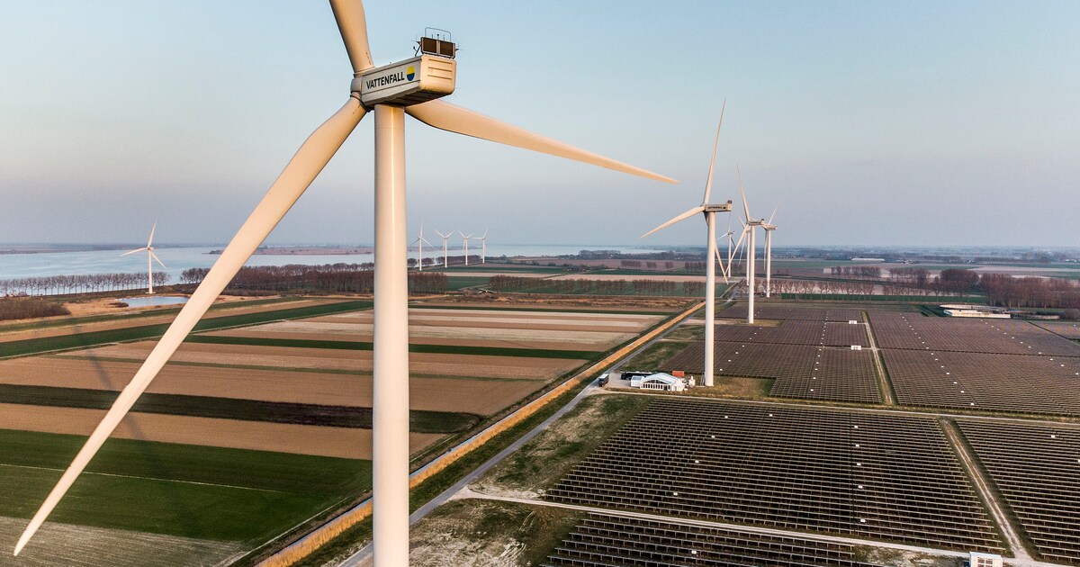 Voor het eerst meer stroom uit wind en zon dan uit fossiele bronnen | de Volkskrant