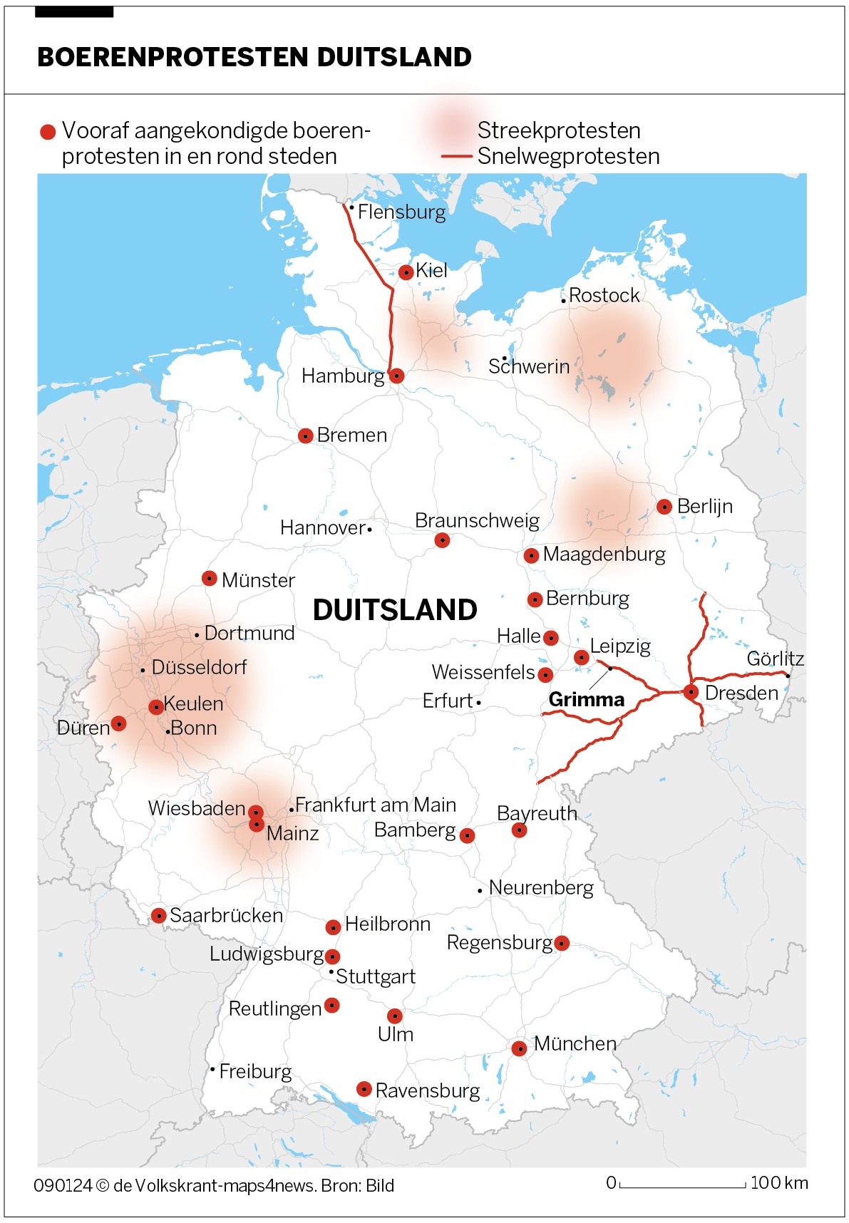 De Week van de Woede is begonnen: Duitse boeren blokkeren massaal ...
