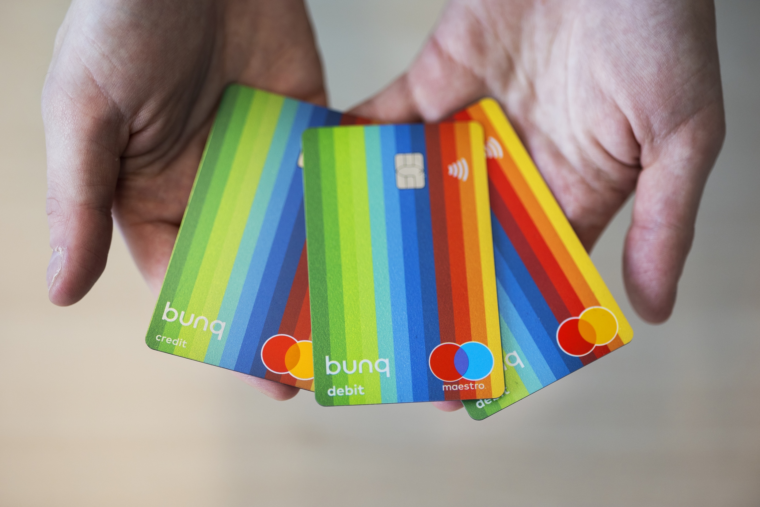 Onlinebank Bunq, uitdager van de gevestigde banken, maakt voor het ...