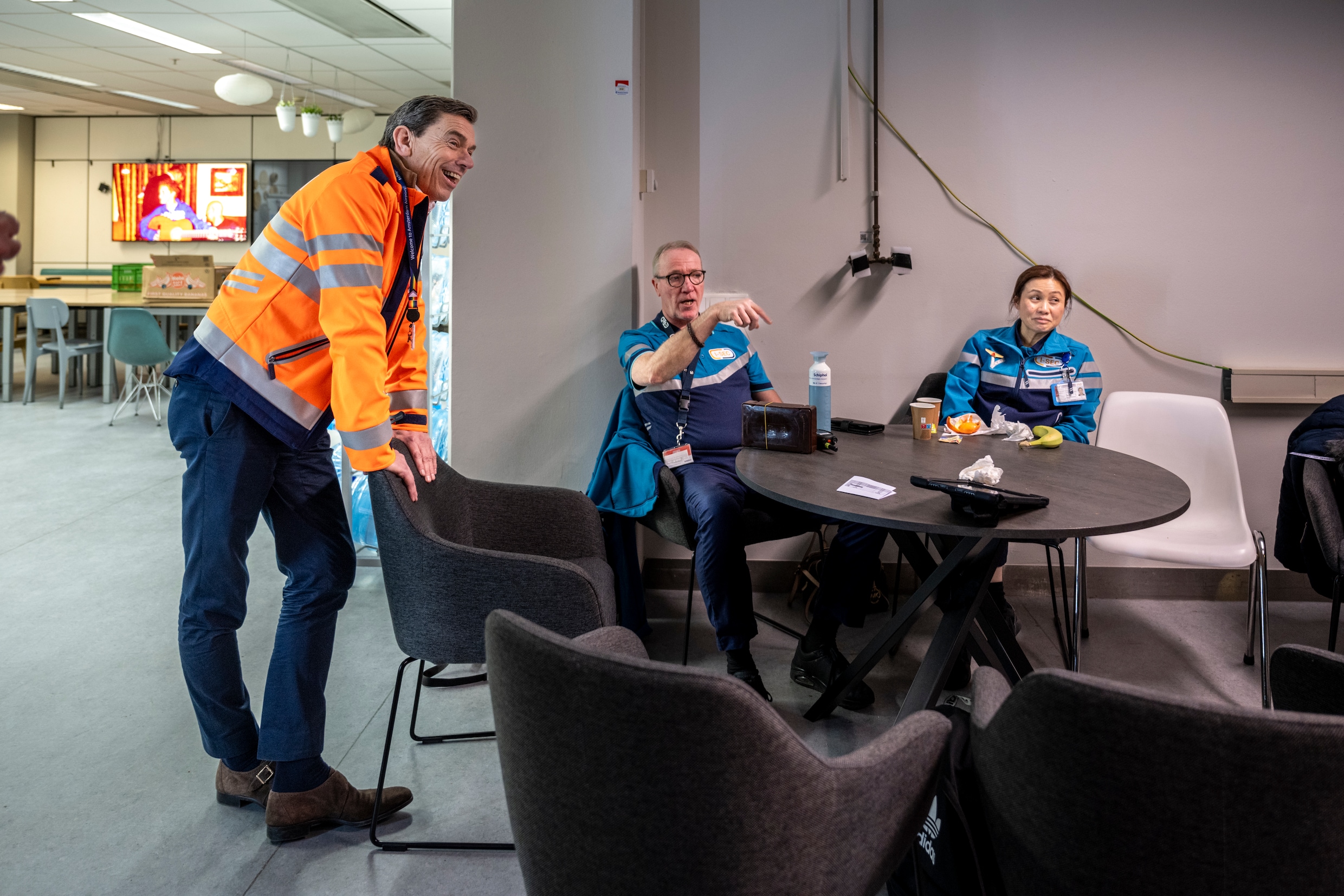 Kort maar krachtig heeft interim-ceo Ruud Sondag bij Schiphol de tent ...