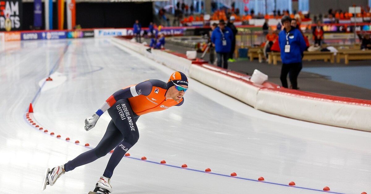 Patrick Roest kan schaatsfenomeen Jordan Stolz niet bijbenen op WK allround: ‘Ik heb gewoon te ...