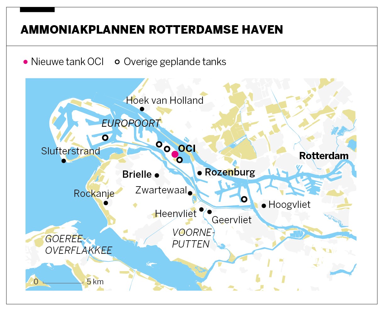 Rotterdam gaat massaal ammoniak opslaan vanwege de energietransitie: is ...