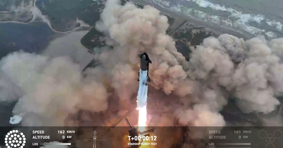 Lors Du Quatrième Lancement De Starship Spacex Pilote Sa Fusée De