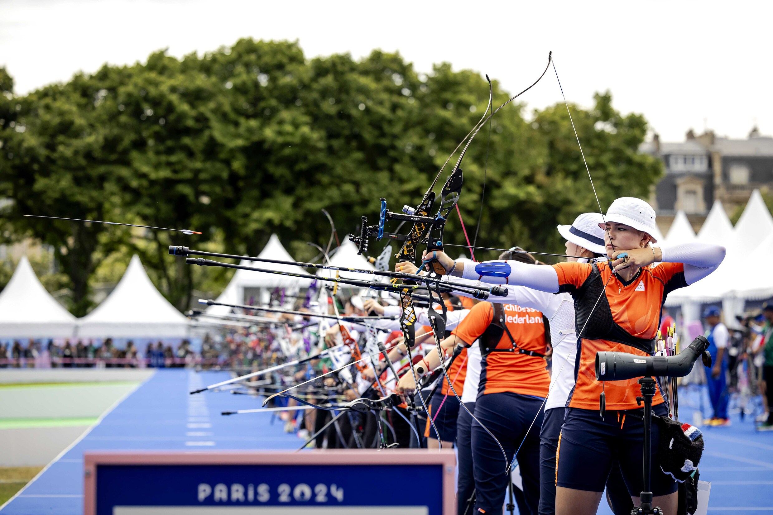 Nederlandse handboogschutters zijn al begonnen aan de Spelen: ‘Een ...
