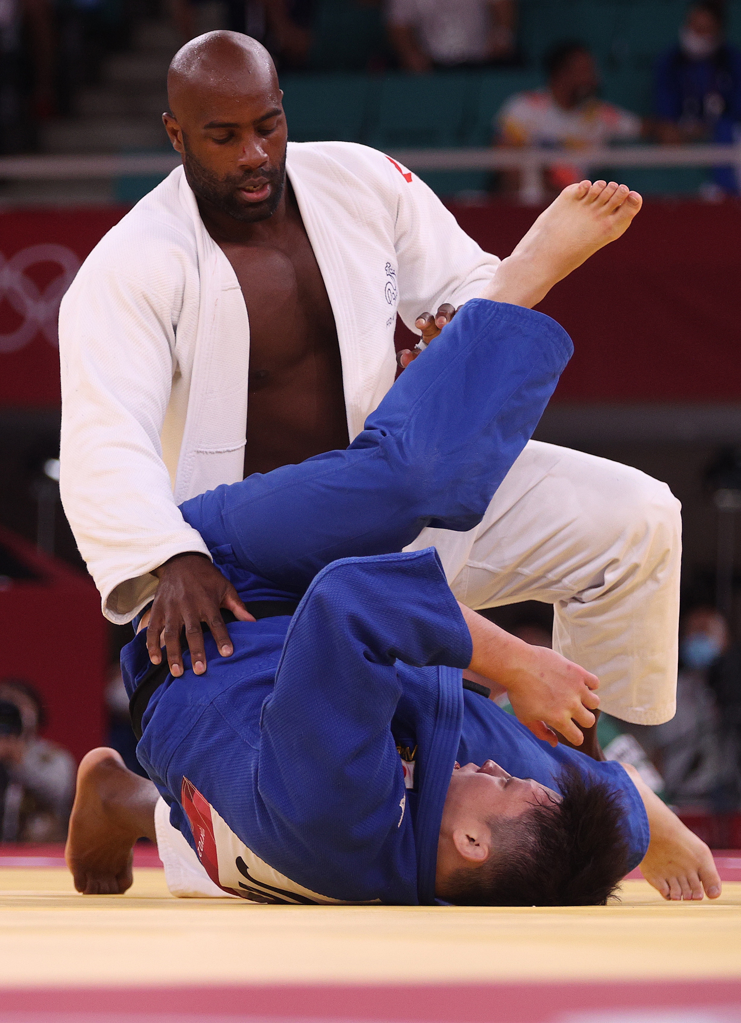 De gracieuze judoreus Teddy Riner gaat op voor zijn derde olympische ...
