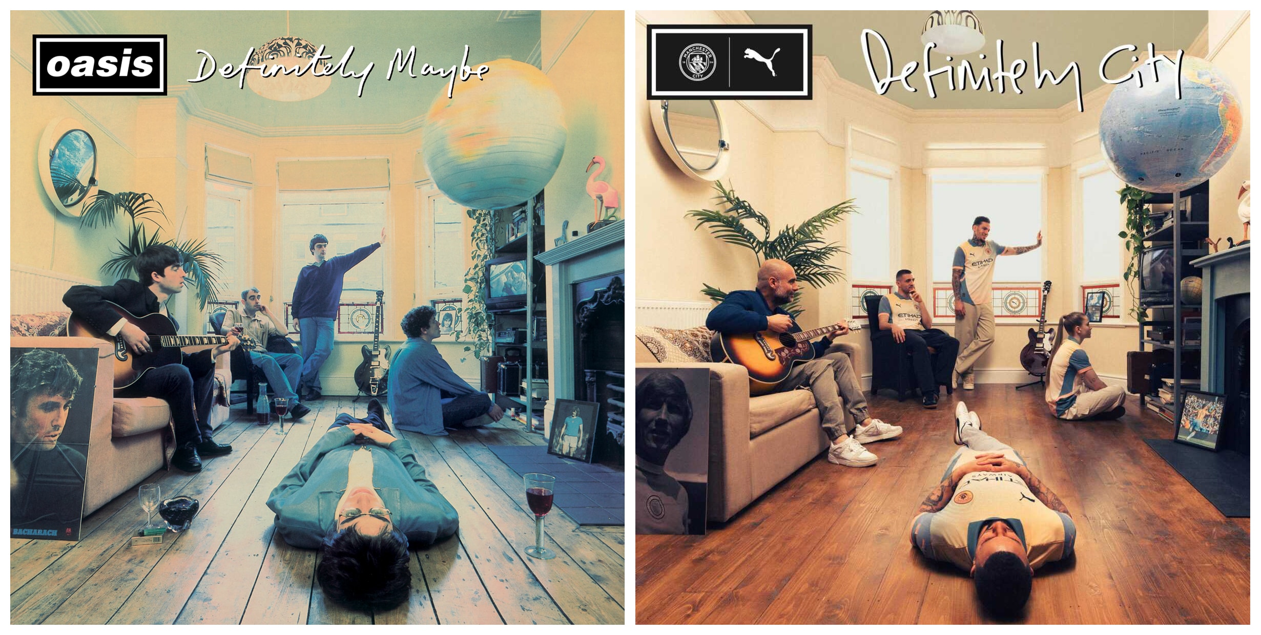 In Definitely City-shirt, een eerbetoon aan Oasis, begint Manchester ...