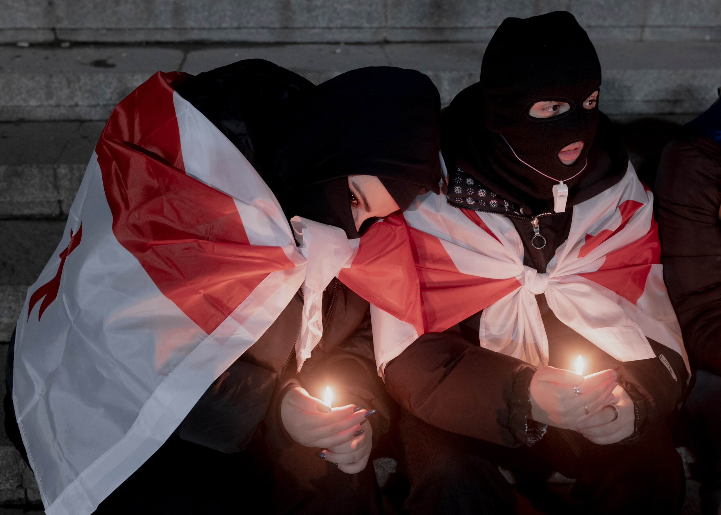 Bij de pro-Europese protesten in Georgië is het wachten op de eerste ...