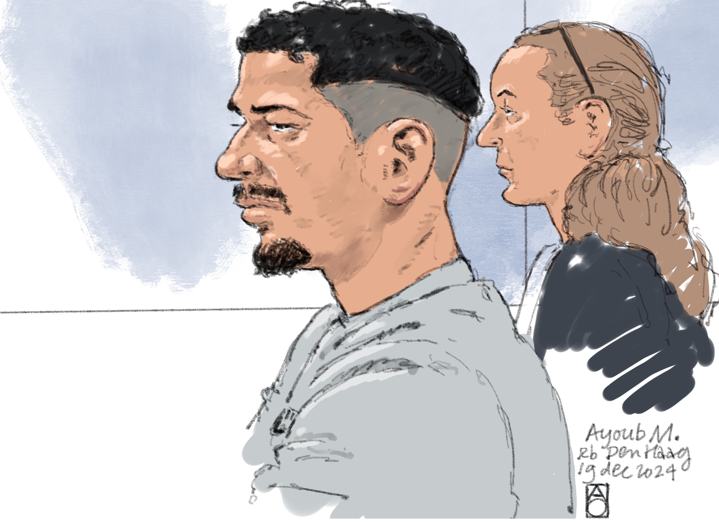 Het valt Ayoub M. zwaar dat het OM zijn fatale messteken ziet als een vorm van terrorisme | de ...