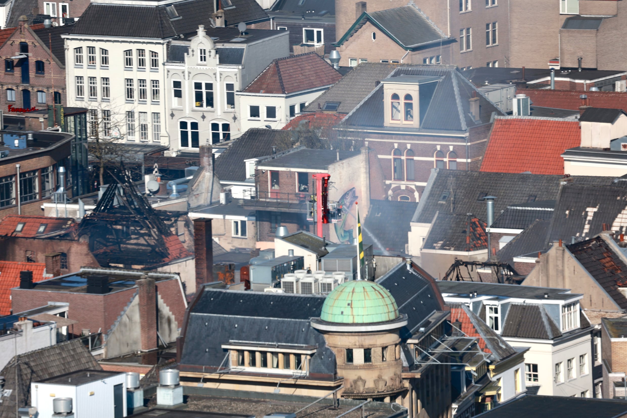 Brand in centrum Arnhem na tien uur onder controle, groot deel ...