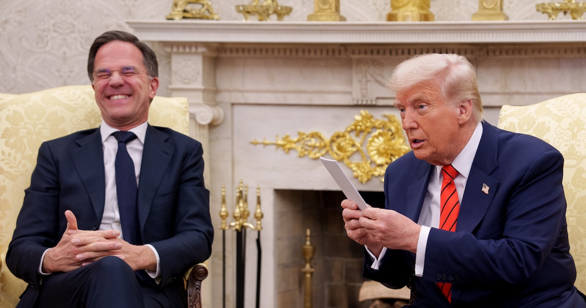 Rutte en Trump overladen elkaar met complimenten in Witte Huis | de ...