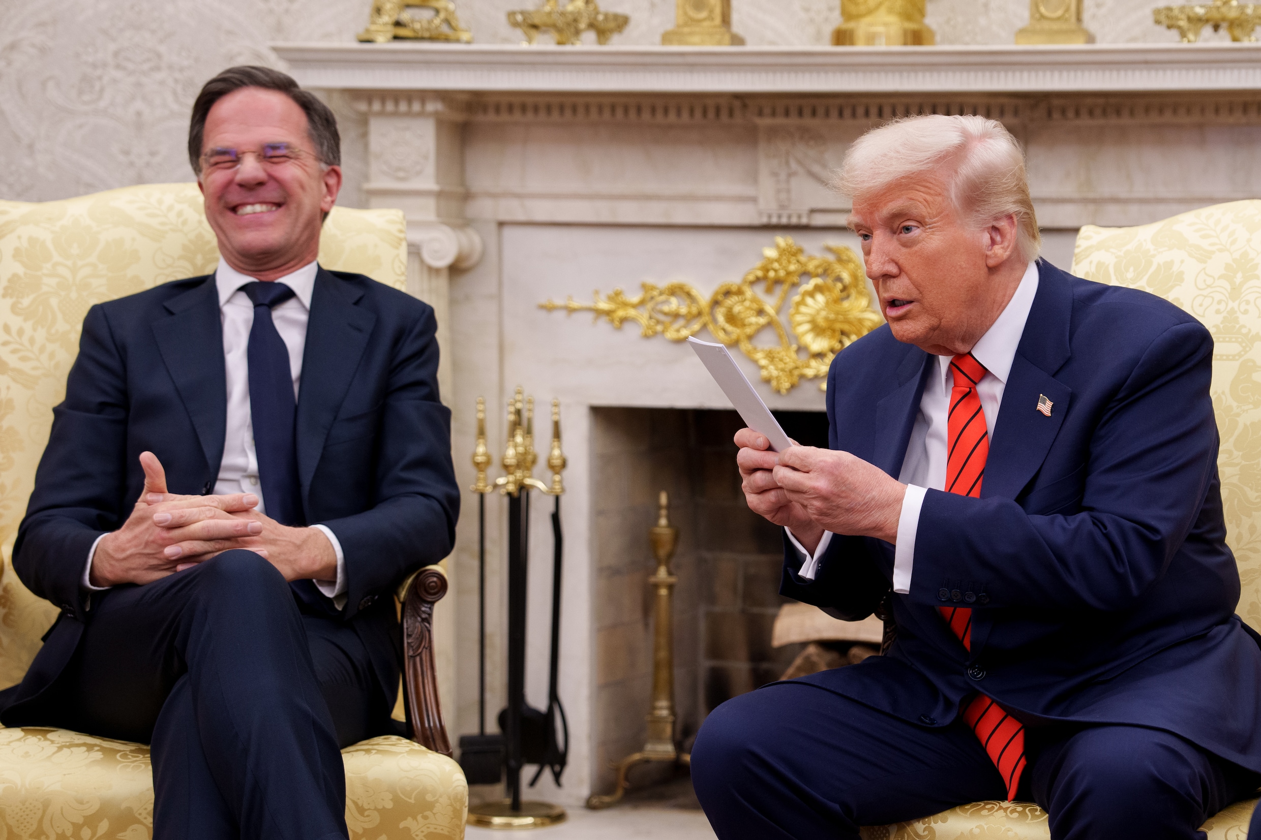 Rutte en Trump overladen elkaar met complimenten in Witte Huis | de Volkskrant