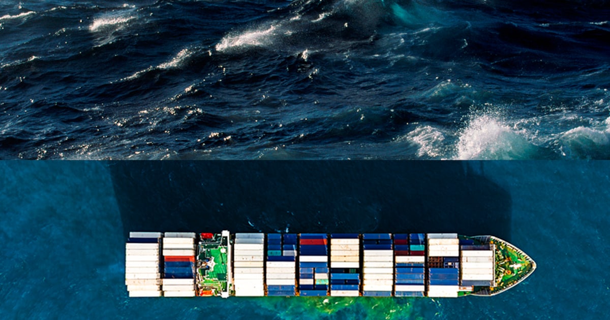 Waarom zit een stuurhut van een containerschip achteraan, da’s toch ...