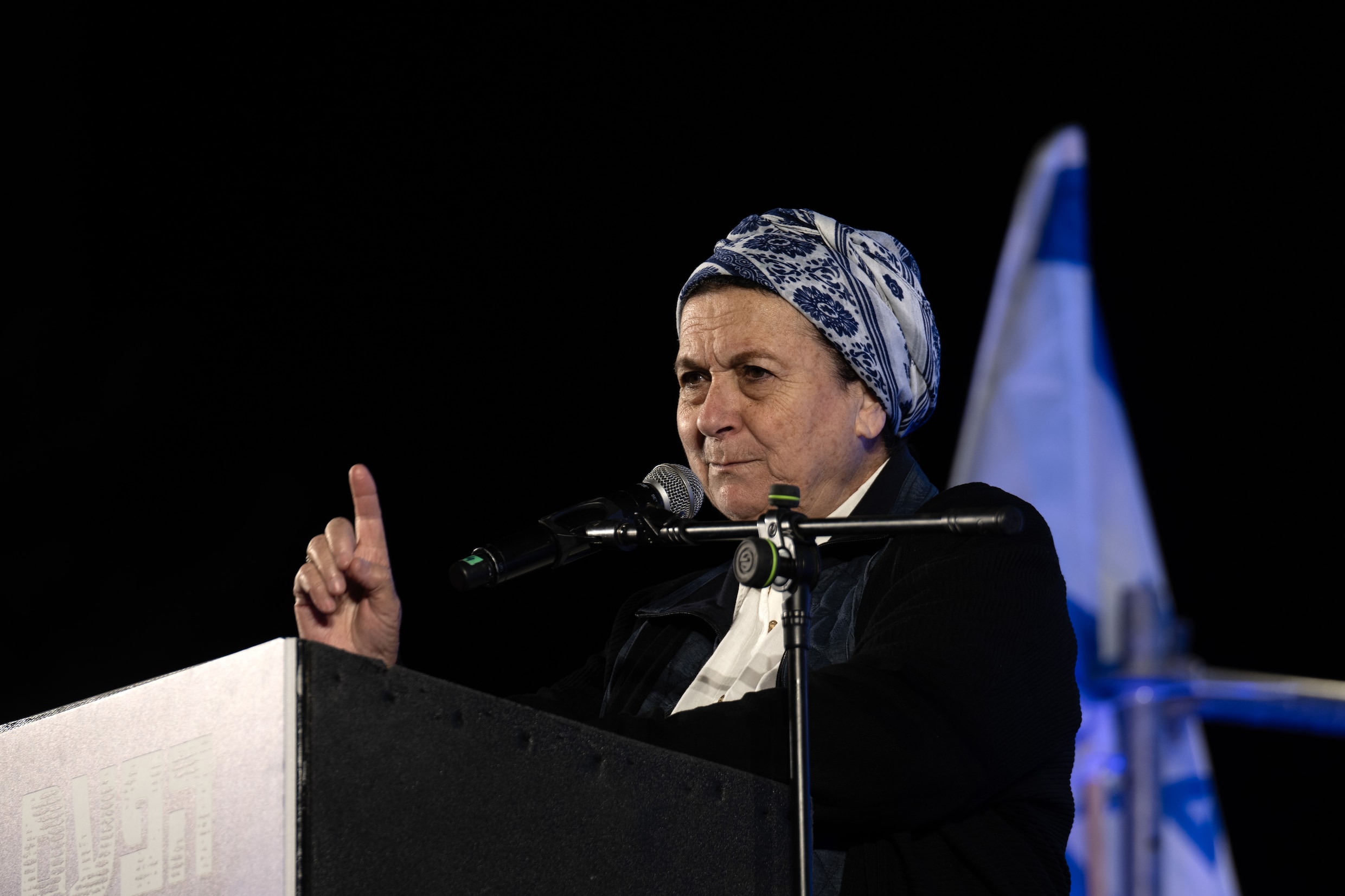 Radicale Israëlische kolonist Daniella Weiss voert actie om Gaza in te ...