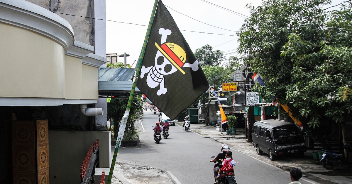Boze Indonesiërs hijsen manga-piratenvlag uit onvrede met president ...
