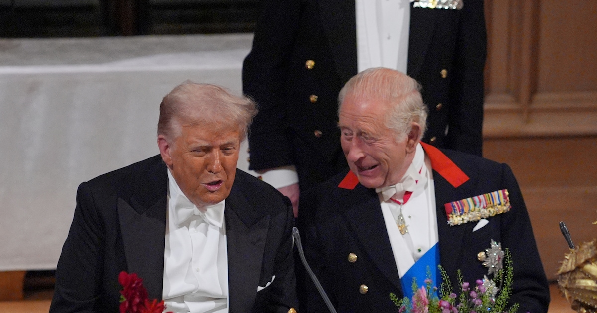 Koning Charles onthaalt Trump feestelijk met extravagant staatsbanket ...