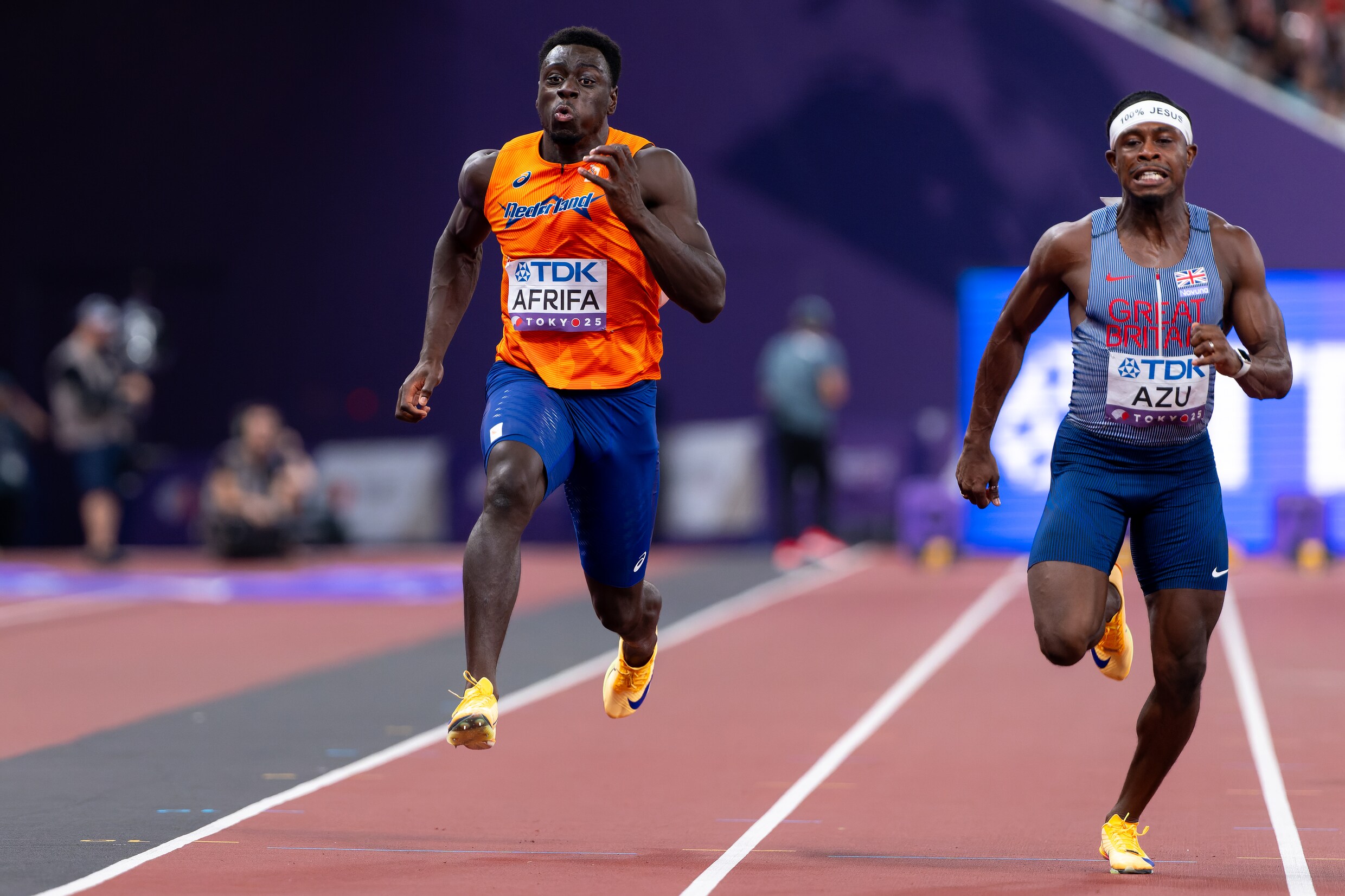 Terwijl Elvis Afrifa sprint op de WK atletiek, zoekt zijn broer Dan ...