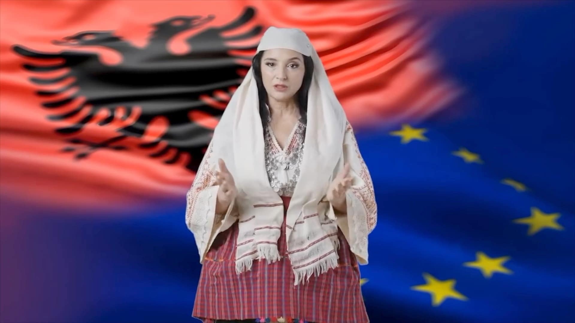 Albanese AI-minister geeft tot ontsteltenis van oppositie eerste speech ...