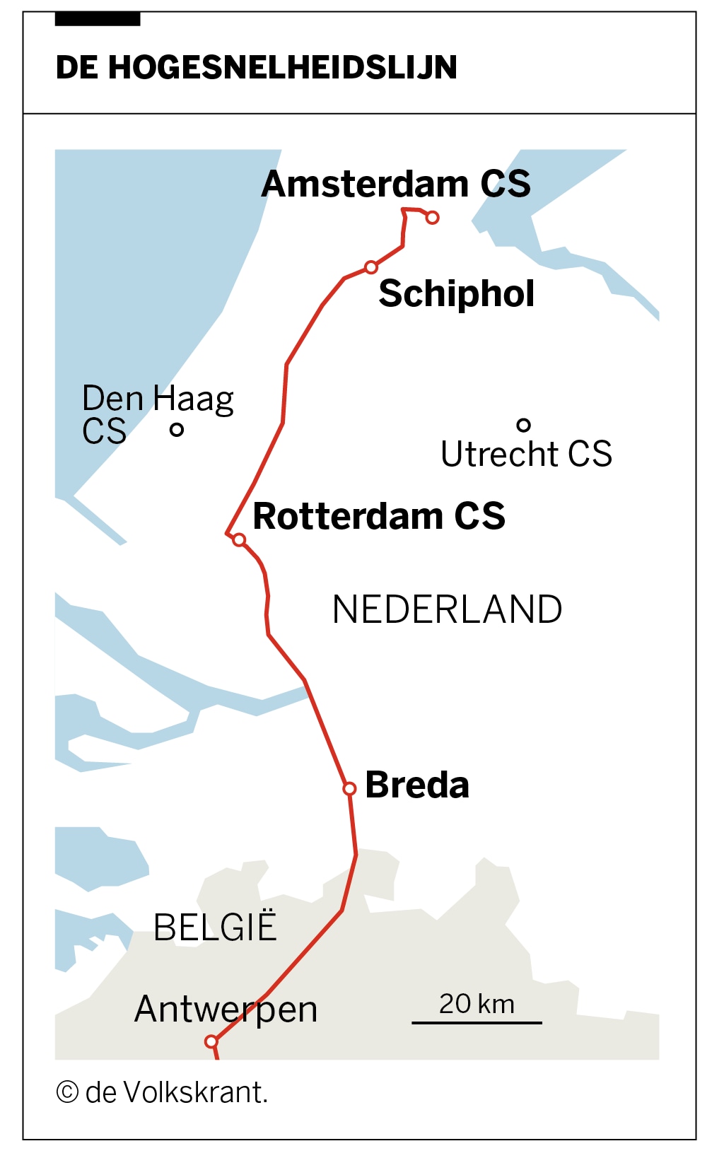 HSL tussen Schiphol en Rotterdam in 2028 bijna drie maanden dicht, en ...